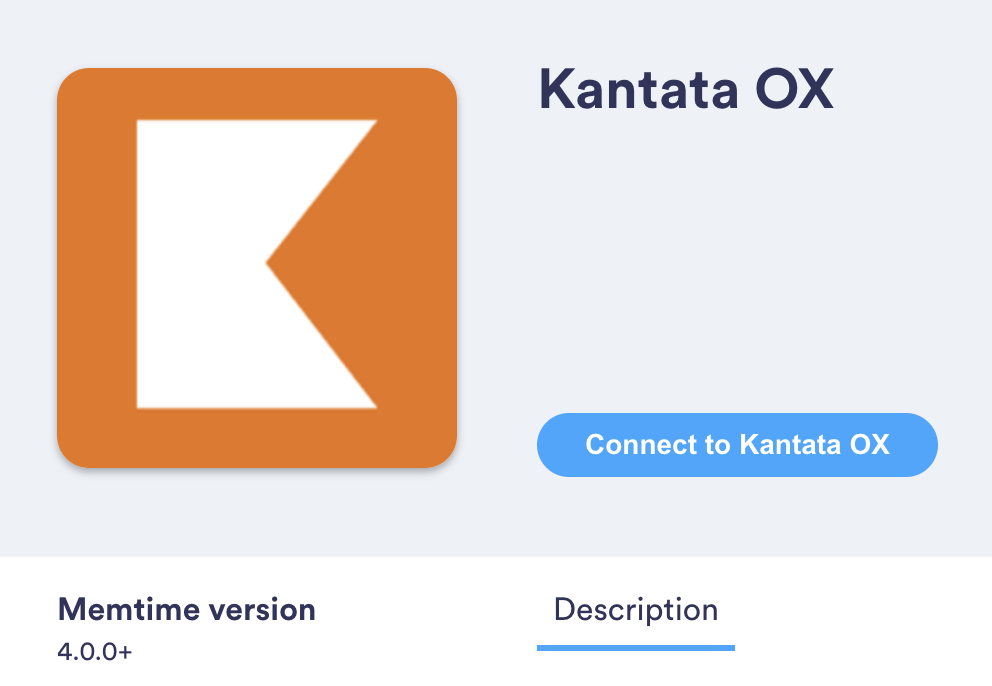 How to connect to Kantata OX